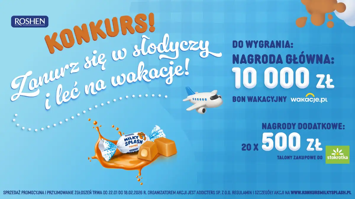 Konkurs Milky Splash w Stokrotce - Wygraj 10 000 zł!